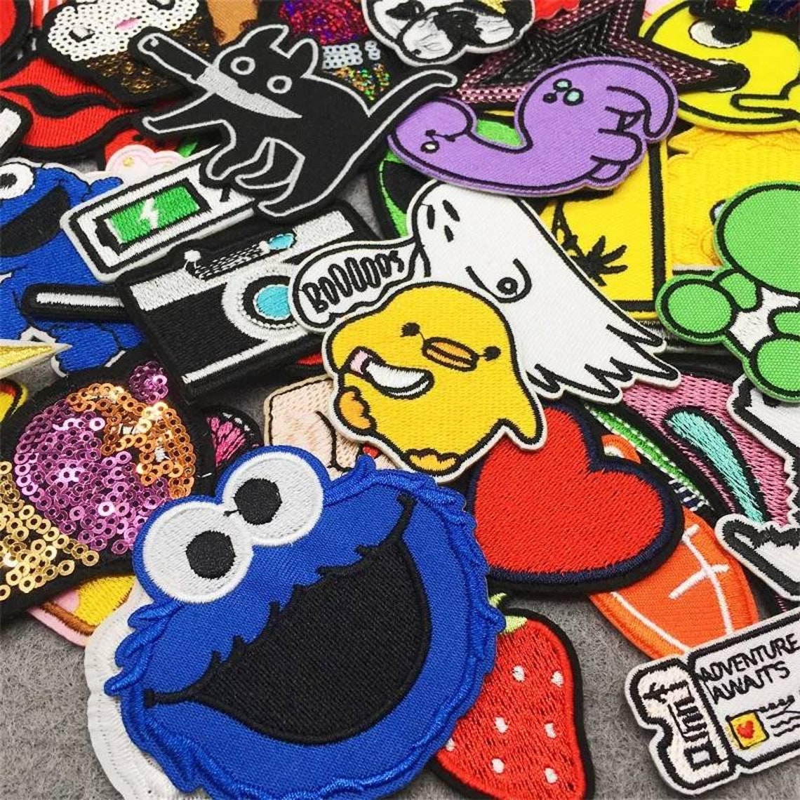 25pc Kids Cartoons Embroidered Iron on Patches Bundle Lot - Etsy