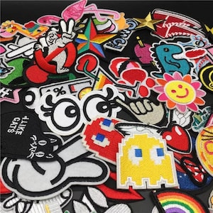 20pc Cool Cute Fun Embroidered Iron on Patches Bundle Lot - Etsy