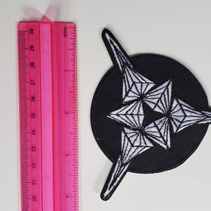 Geometric Triangle 3D Embroidered Iron on Patch - Etsy
