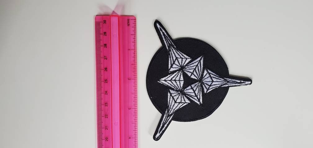 Geometric Triangle 3D Embroidered Iron on Patch - Etsy