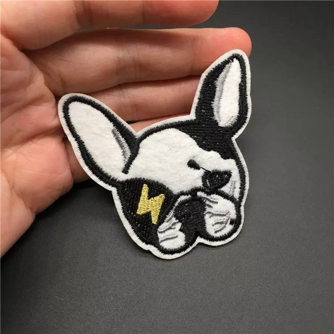 Lightning Dog Embroidered Iron on Patch - Etsy