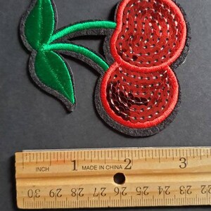 3pcs Red Cherries Sequin Embroidered Iron on Patches - Etsy