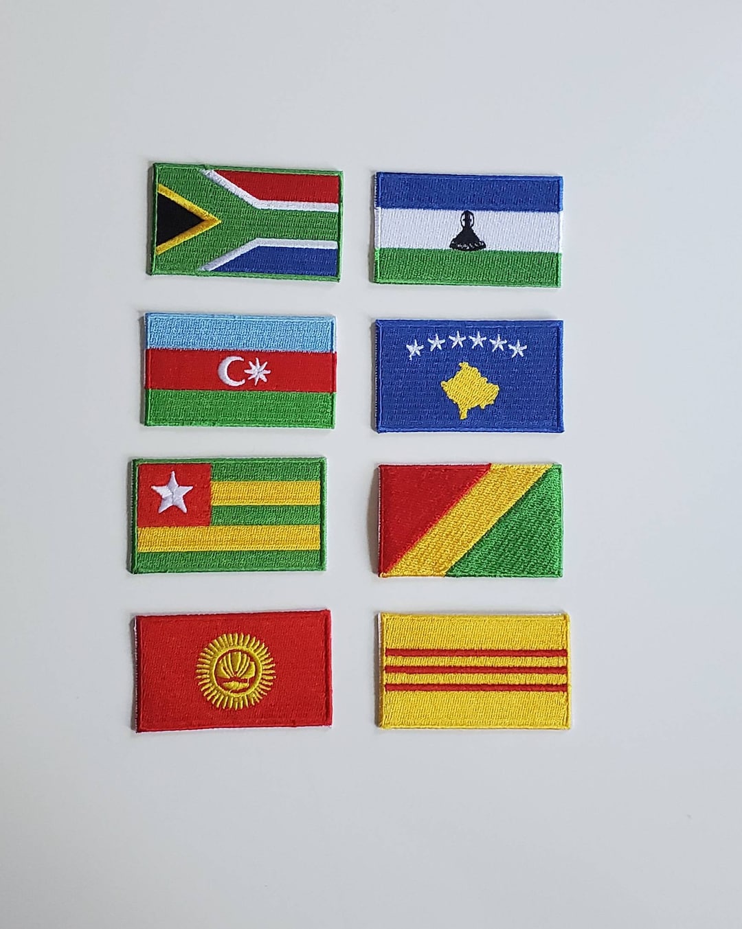 Flags Embroidered Iron on Patch - Etsy