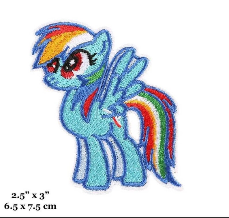Little Pony Inspired Embroidered Iron on Patches - Etsy