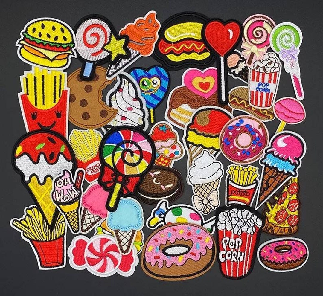 15pc Candy Snacks Food Embroidered Iron on Patches Bundle Lot - Etsy