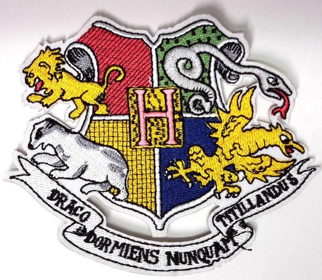 Costume Harry Potter Hogwarts House Embroidered Iron on Patch (4") - Etsy