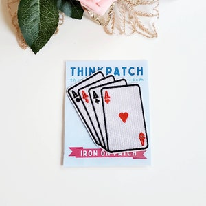 Straight Ace Cards Embroidered Iron on Patch - Etsy