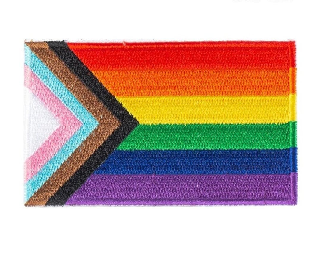 Progress Rainbow Pride LGTQIA Flag Embroidered Iron on Patch - Etsy