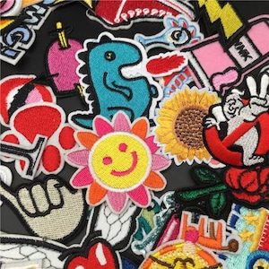 20pc Cool Cute Fun Embroidered Iron on Patches Bundle Lot - Etsy