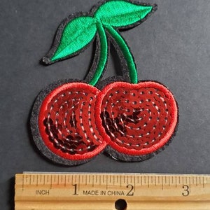 3pcs Red Cherries Sequin Embroidered Iron on Patches - Etsy