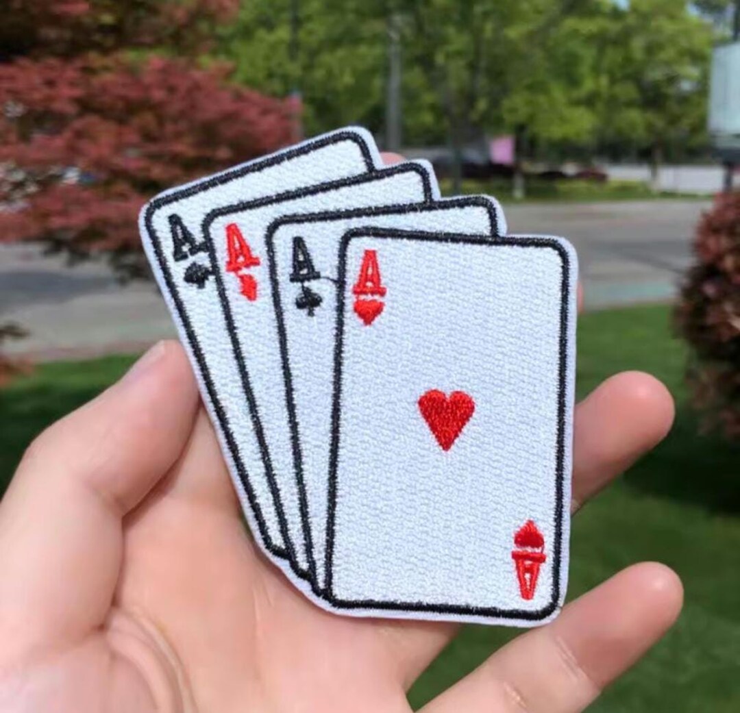 Straight Ace Cards Embroidered Iron on Patch - Etsy
