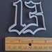 Number 13 Thirteen Embroidered Iron on Patches - 2pcs - Etsy