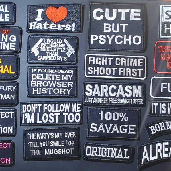 Funny Iron on Patch - Etsy
