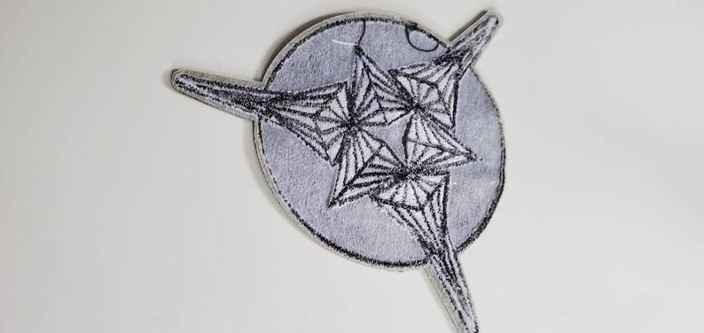 Geometric Triangle 3D Embroidered Iron on Patch - Etsy