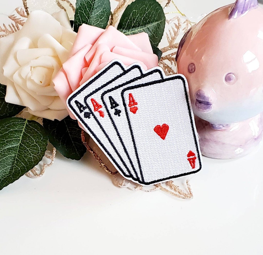 Straight Ace Cards Embroidered Iron on Patch - Etsy