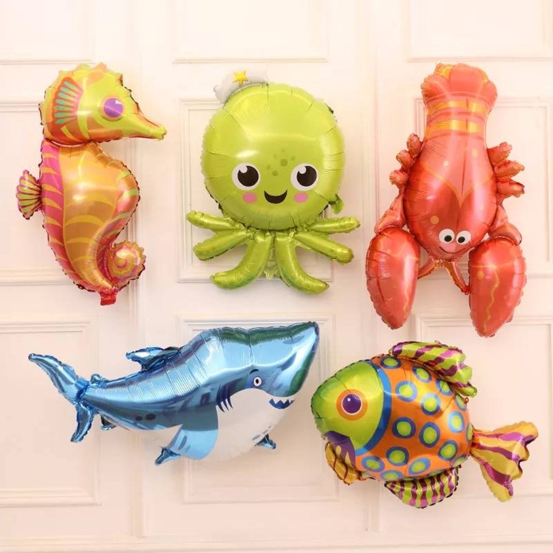 5pcs Sea Creature Aluminum Balloons - Etsy