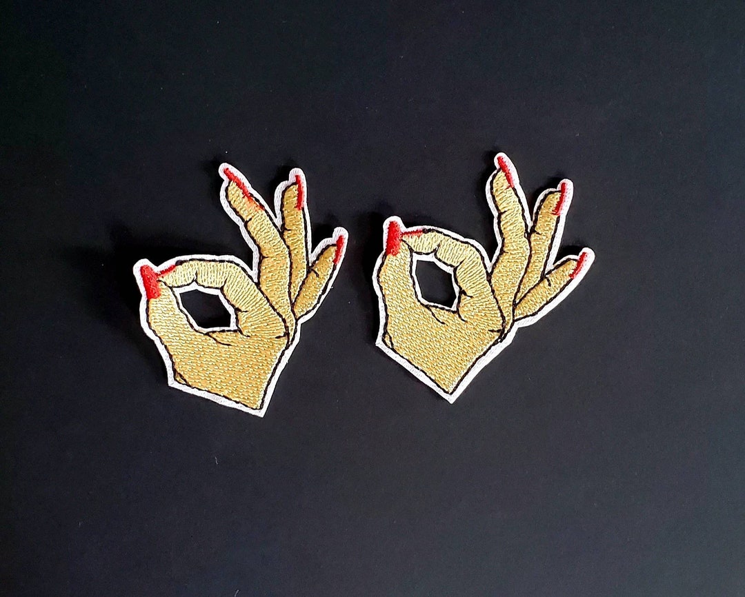 2pcs OK Okay Hand Sign Embroidered Iron on Patches - 2pcs - Etsy