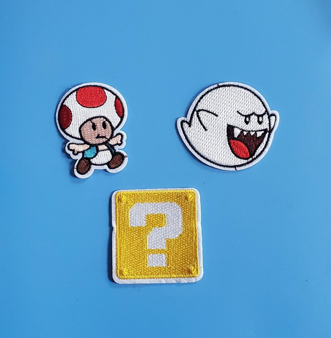 Toad Power up Bundle Embroidered Iron on Patches 3pcs - Etsy