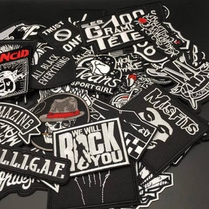 15pcs Funny Dark Humor Embroidered Iron on Patches - Etsy