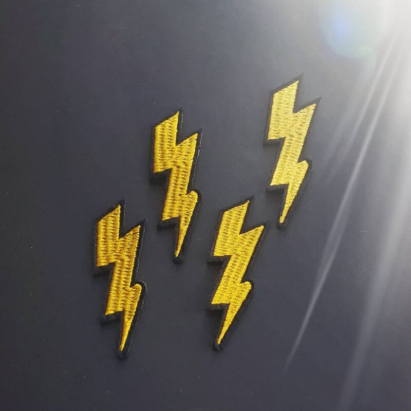 Lightning Bolt Patch - Etsy