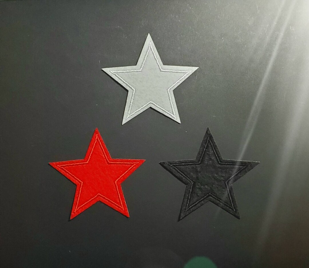 3pcs Stars Embroidered Iron on Patches (2.75") - Etsy
