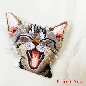 Pocket Cat Embroidered Patch - Etsy