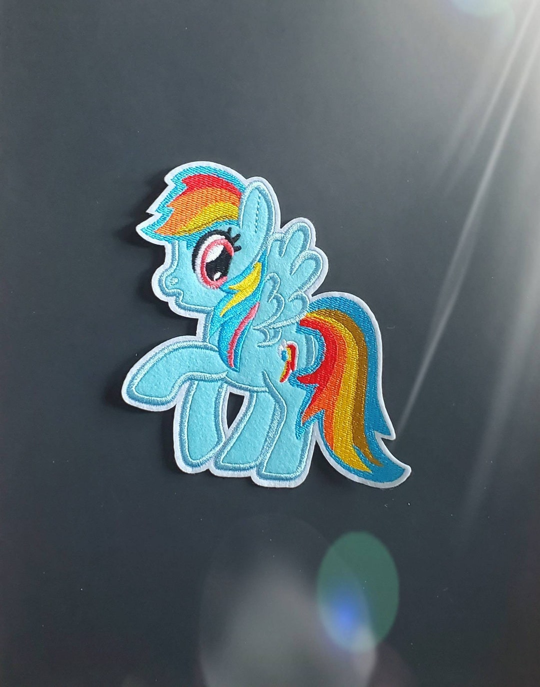 Rainbow Dash Embroidered Iron on Patch - Etsy