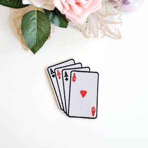 Straight Ace Cards Embroidered Iron on Patch - Etsy
