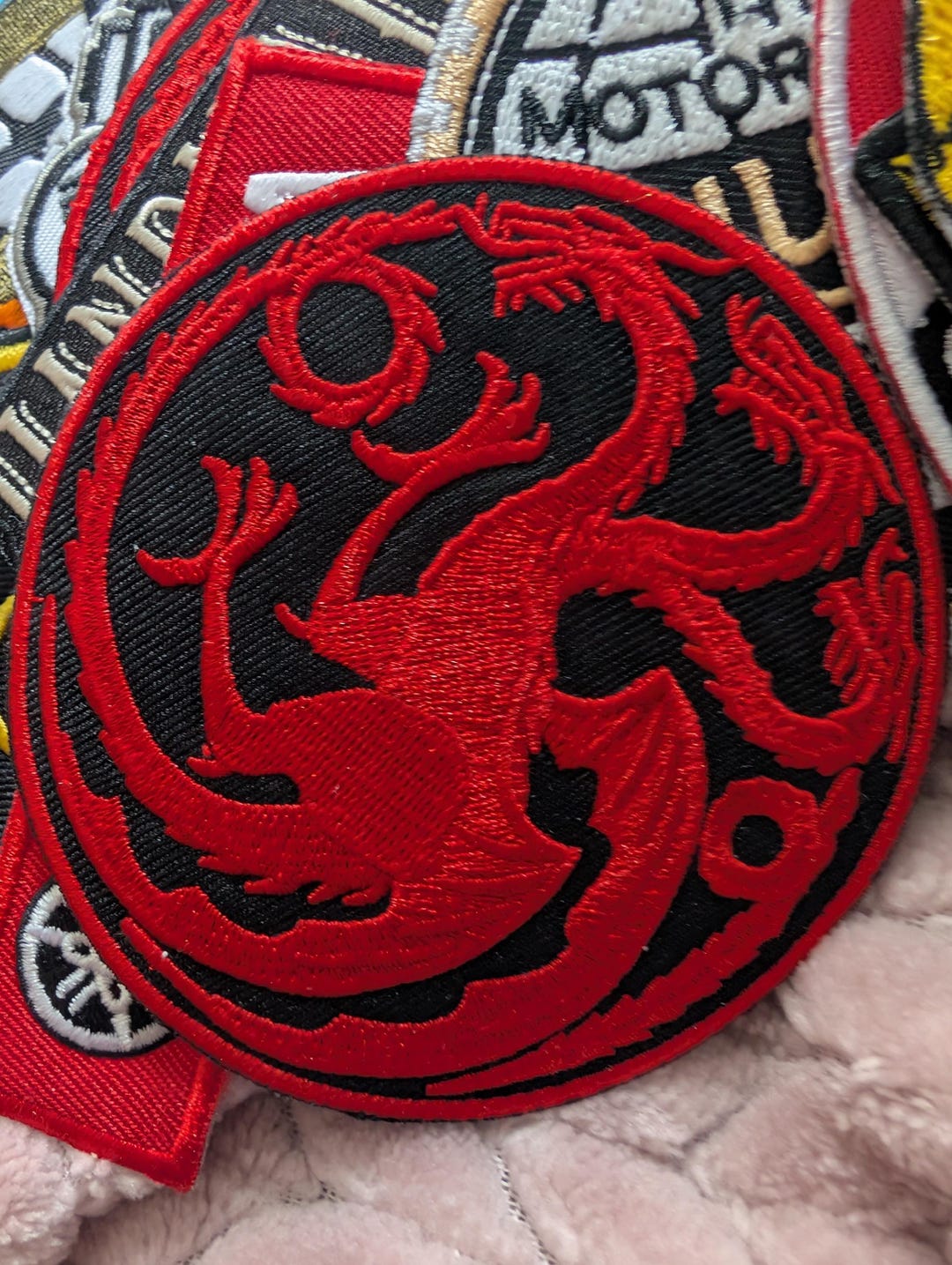 Red Dragon Iron on Patch Badge (3.5") - Etsy