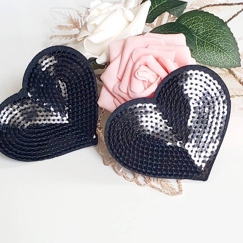 Sequin Heart - Etsy