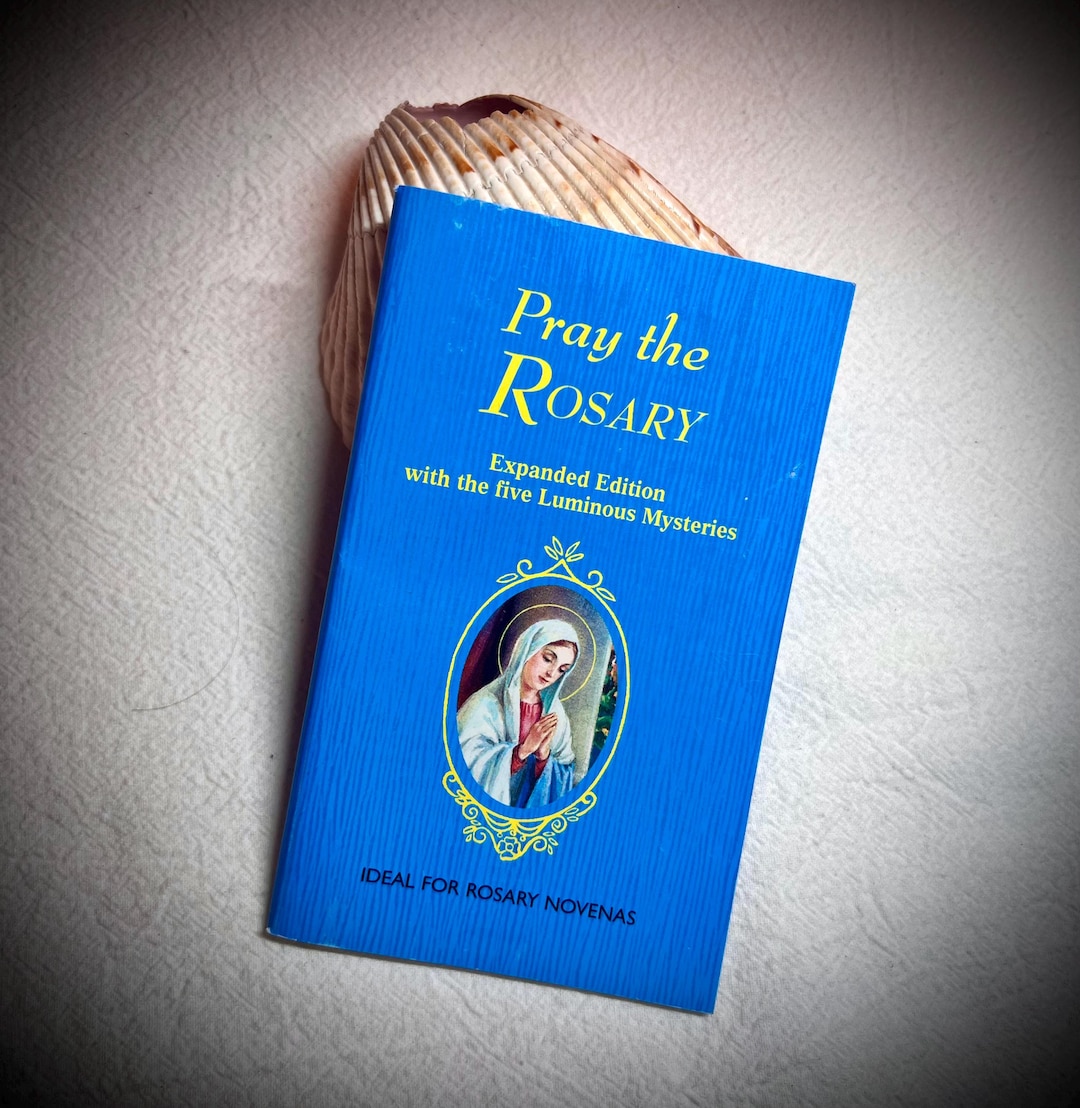 ROSARY Booklet, Religious, Catholic, Blessed Mother Mary, Pearl and ...