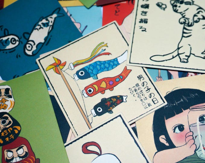 50 Japanese, Kawaii, Aesthetic Stickers for Scrapbooking & Crafts - Etsy