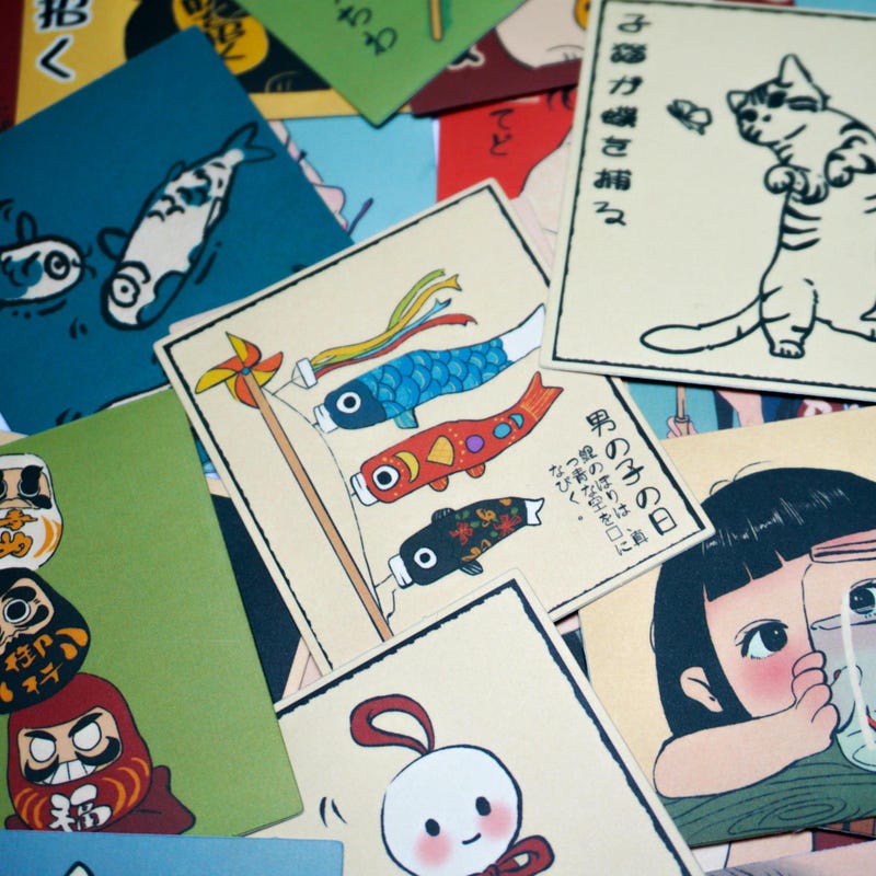 Stickers Art Japanese - Etsy UK