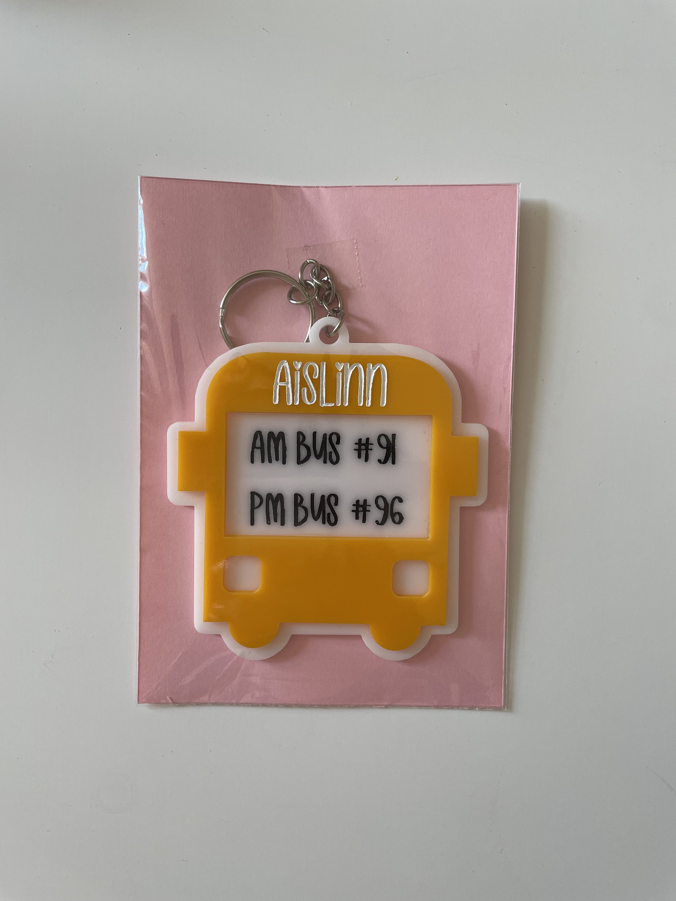 Personalized Engraved Bus Keychain Bus Backpack Tag Reusable - Etsy