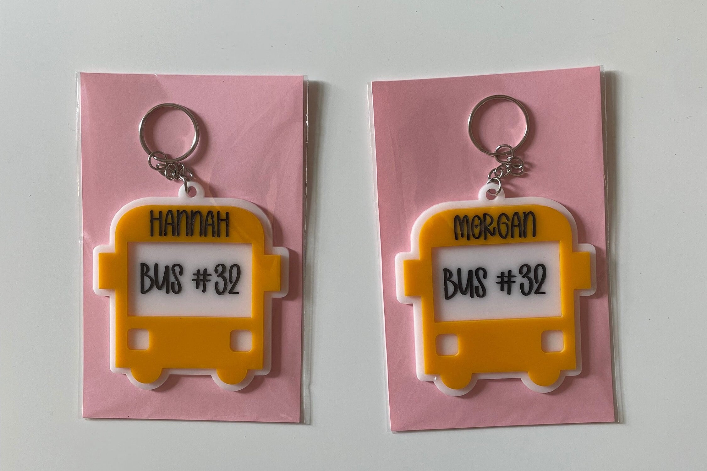 Personalized Engraved Bus Keychain Bus Backpack Tag Reusable - Etsy