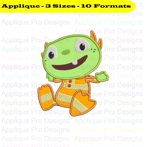 Baby Ivor Henry Hugglemonster Applique Design 3 Sizes 10 | Etsy