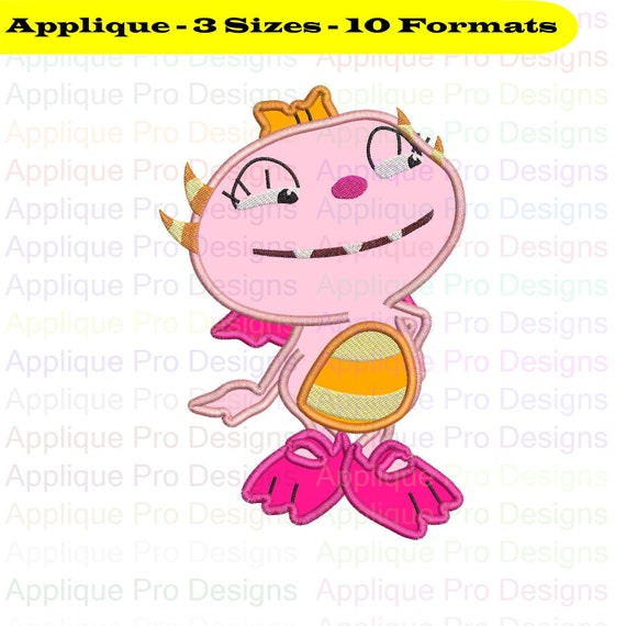 Summer Hugglemonster Henry Hugglemonster 2 Applique Design 3 - Etsy