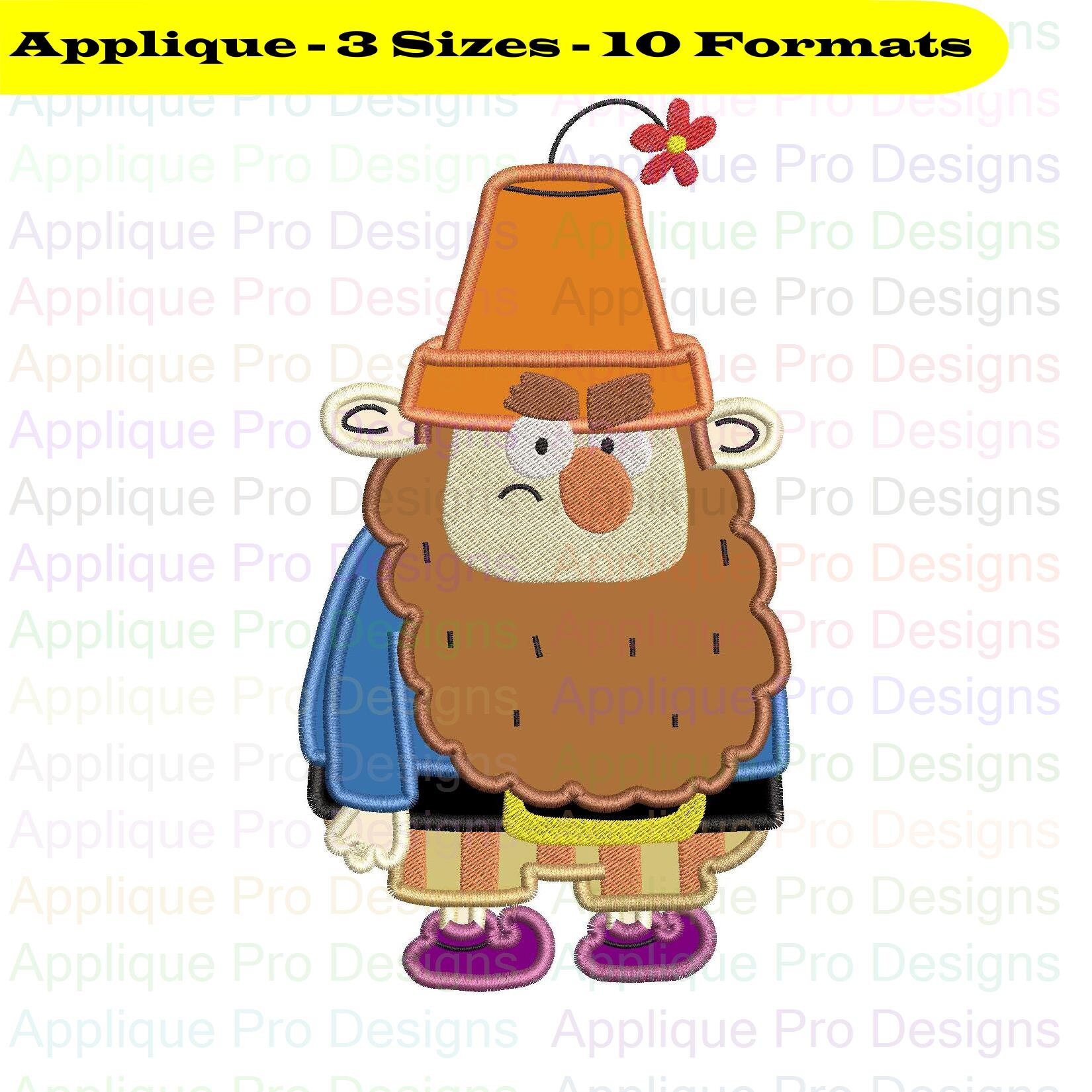 Grumpy The Seven Dwarfs Applique Design 3 Sizes 10 Formats | Etsy