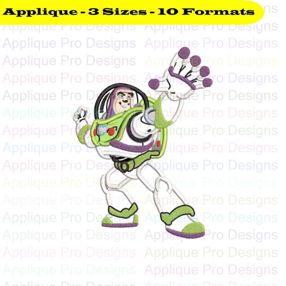 Buzz Lightyear Aiming Toy Story Applique Design 3 Sizes 10 - Etsy