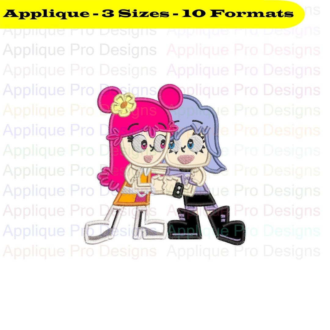 Ami Onuki y Yumi Yoshimura Hi Hi Puffy Amiyumi Applique Design - Etsy España