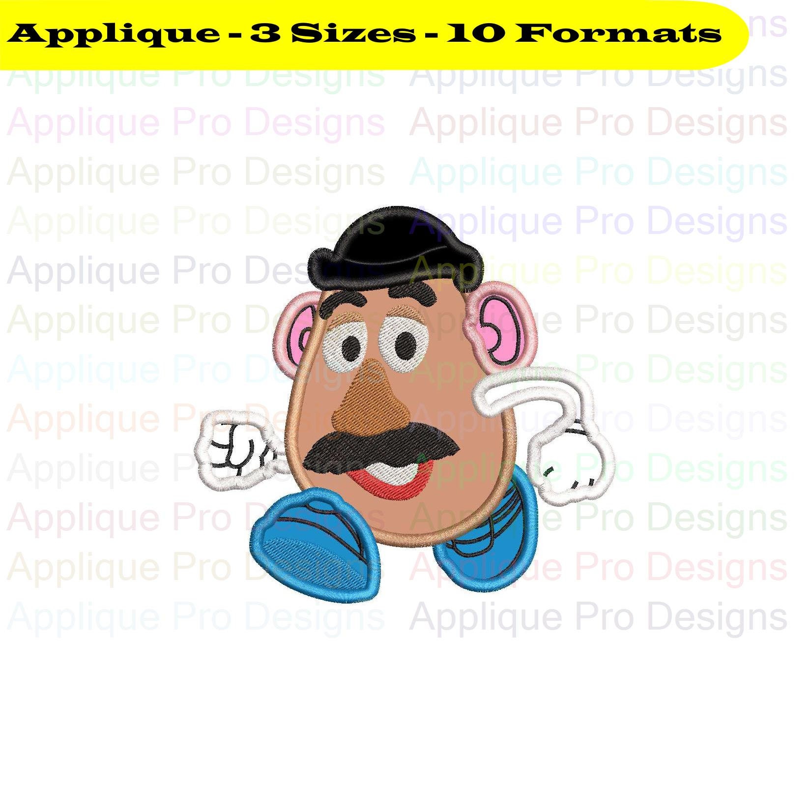 Mr Potato Head Running Toy Story Applique Design 3 Sizes 10 Formats ...