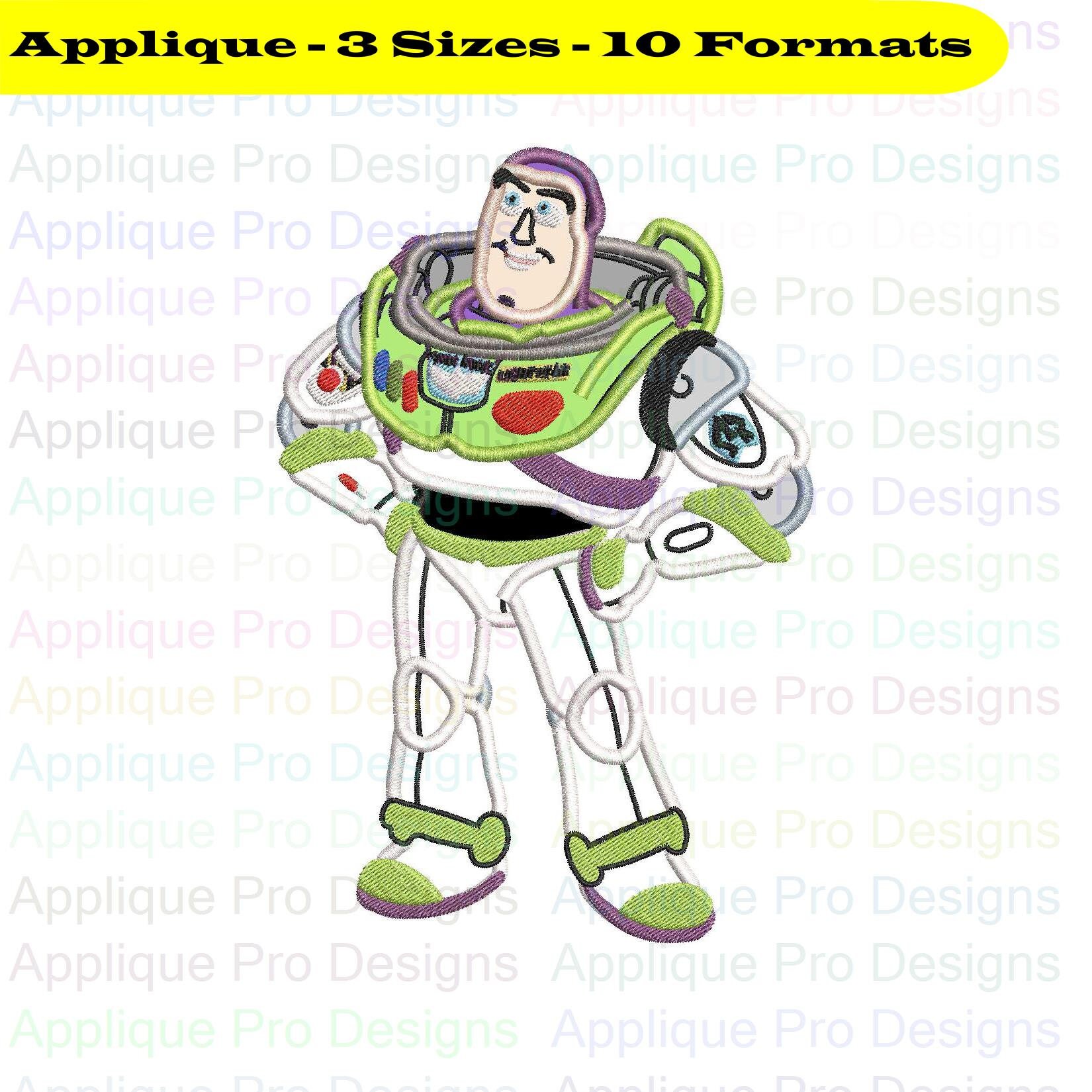 Buzz Lightyear Standing up Toy Story Applique Design 3 Sizes - Etsy Israel