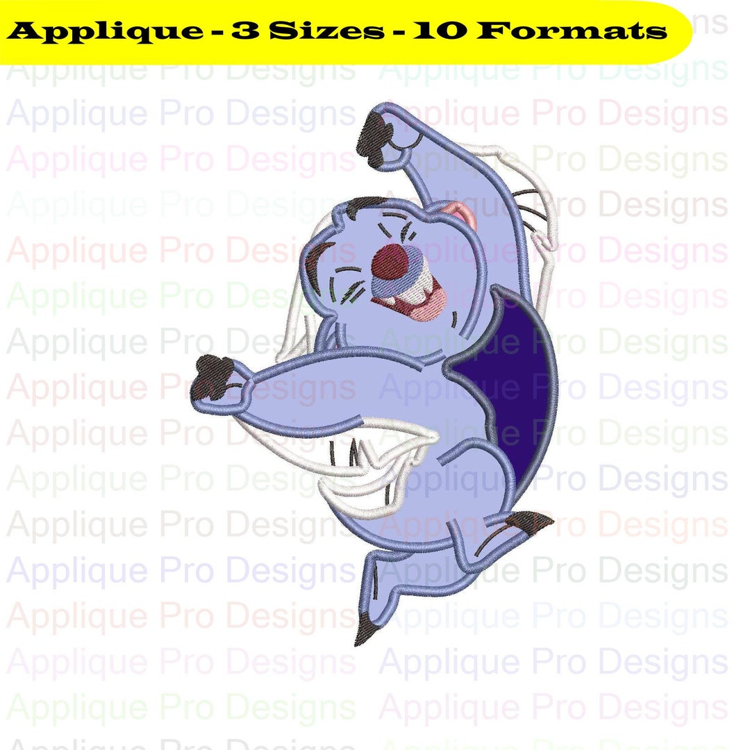 Bunga Cheering the Lion Guard Applique Design 3 Sizes - 10 Formats ...