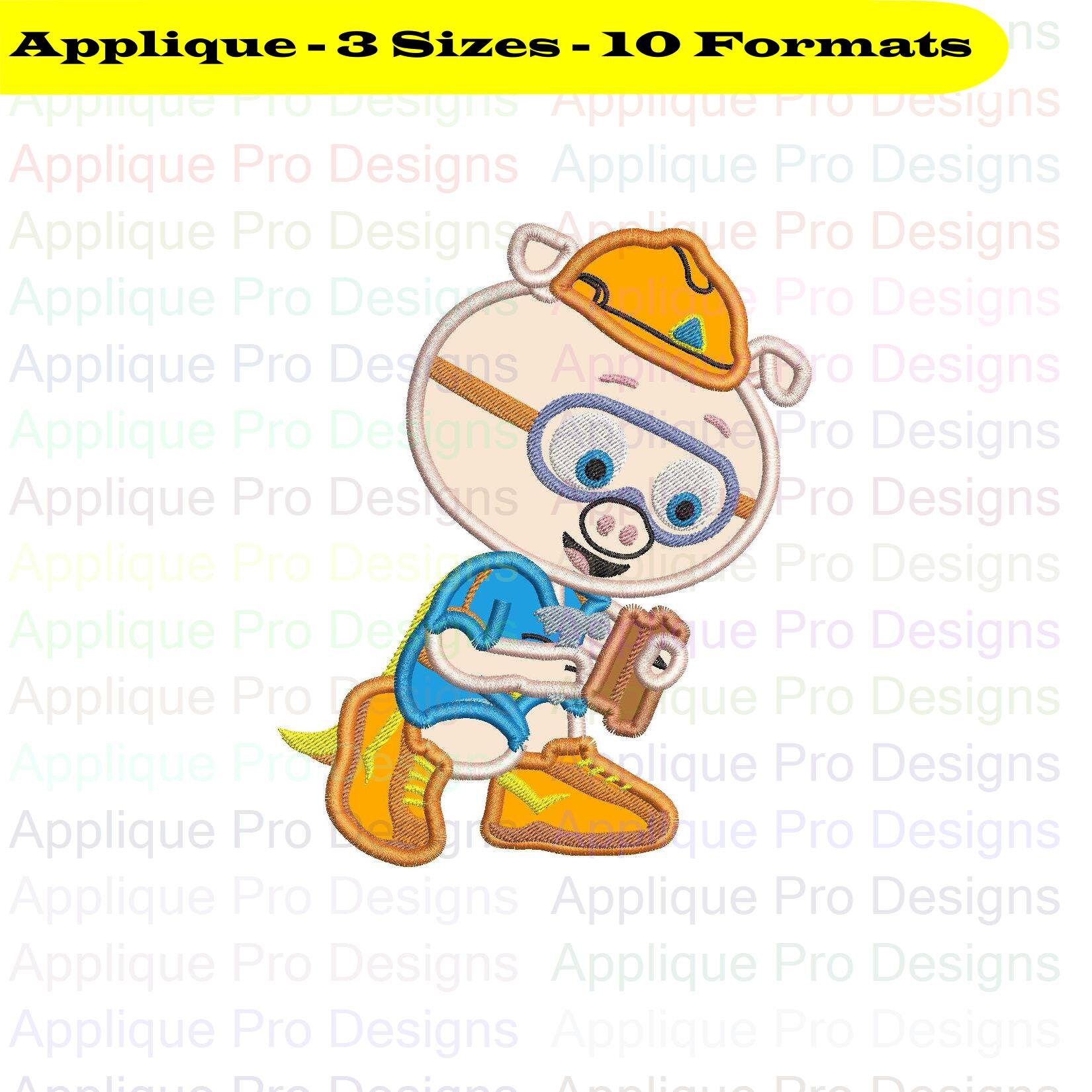 Alpha Pig Super Why 2 Applique Design 3 Sizes 10 Formats Instant ...