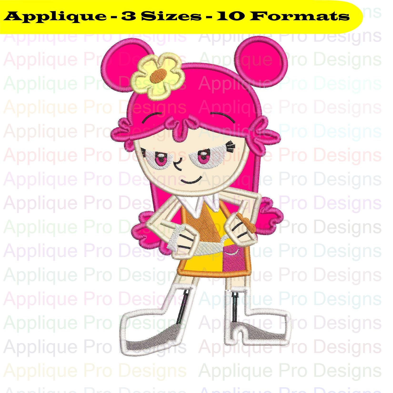 Ami Onuki 5 Hi Hi Puffy Amiyumi Applique Design 3 Sizes 10 | Etsy