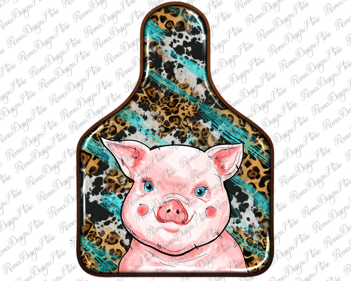 Western Pig Cow Tag Bundle Pngwestern Cow Tagglasses Pig - Etsy