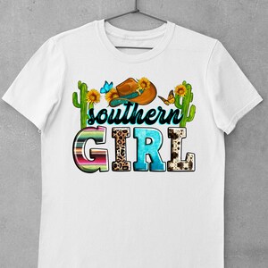 Southern Girl Png Sublimation Design Download, Western Girls Png ...
