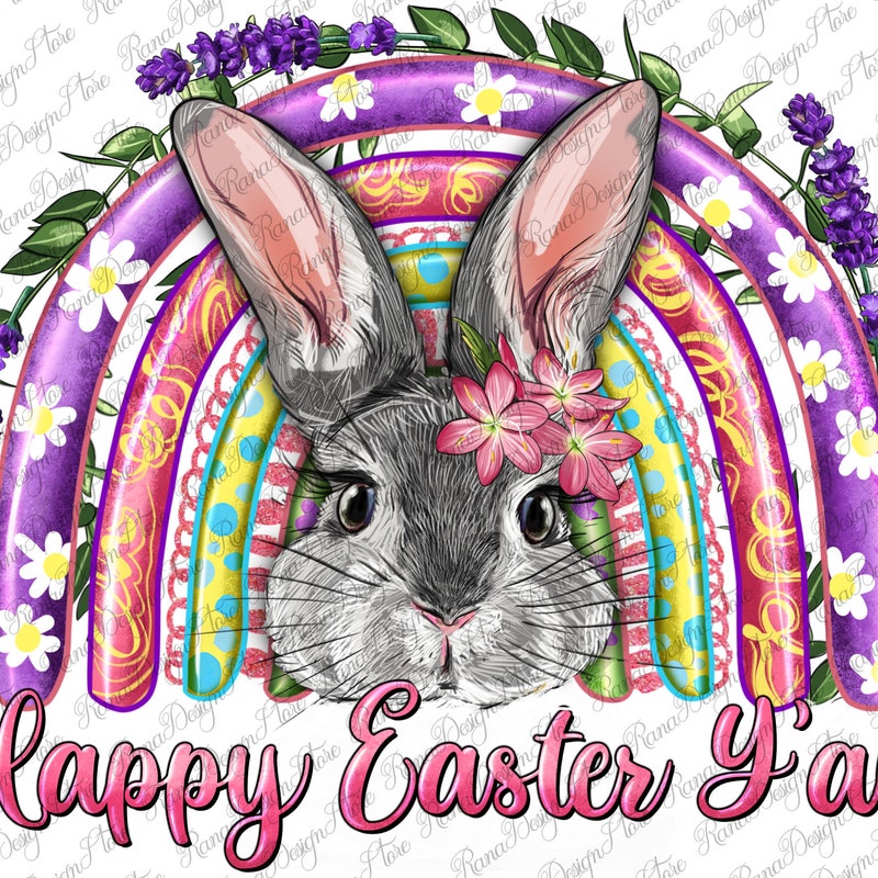 Happy Easter Rainbow Svg - Etsy