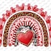 Valentine's Day Rainbow With Heart Png Sublimation Design - Etsy
