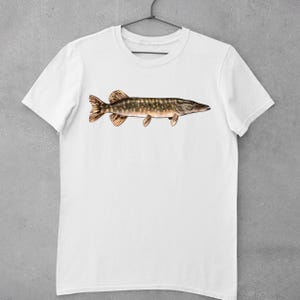 Northern Pike Png Sublimation Design, Fishing Png, Hand Drawn Fish Png ...